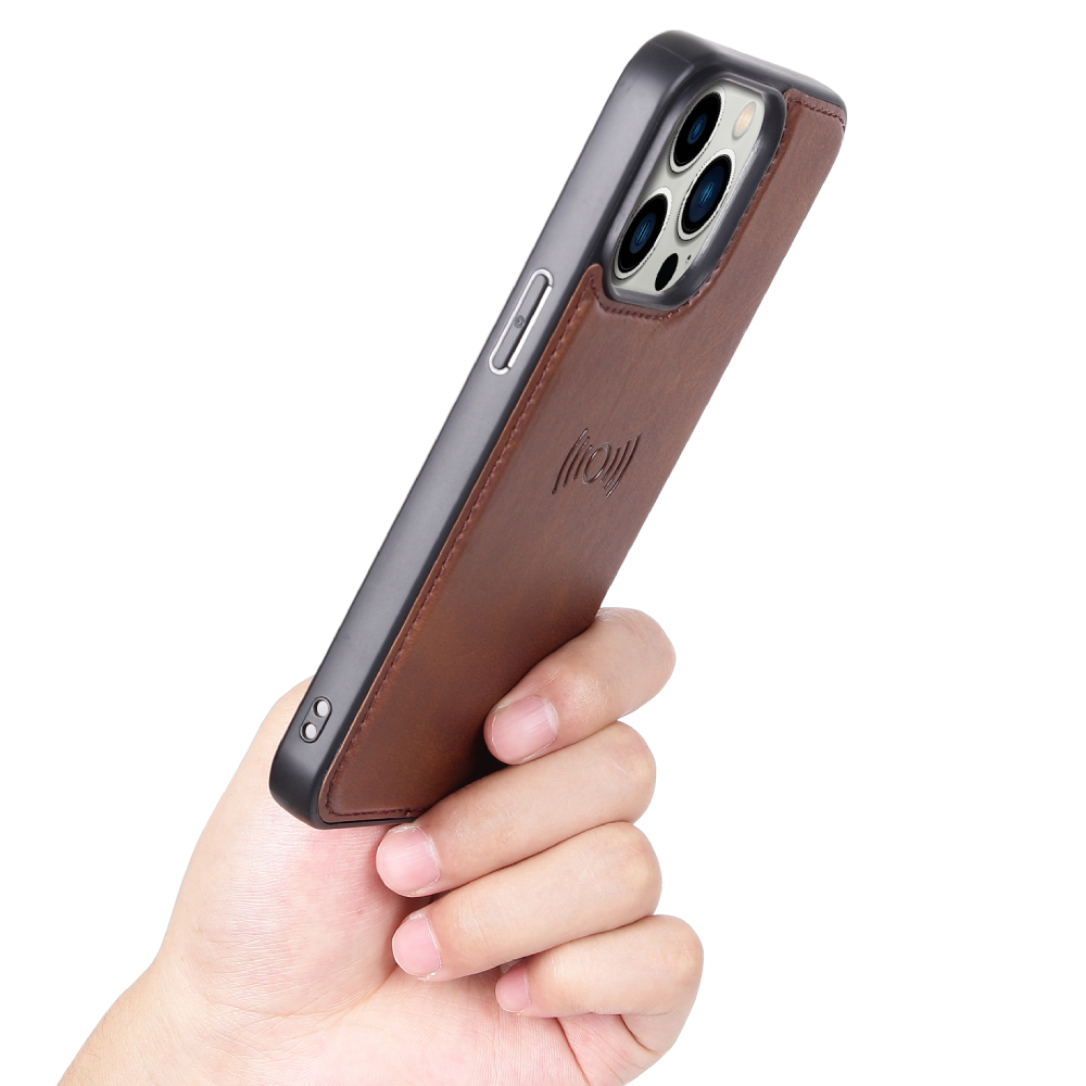 Hanman 2 in 1 Detachable Wallet Case For iPhone 16 Pro – Brown – SOKA ...