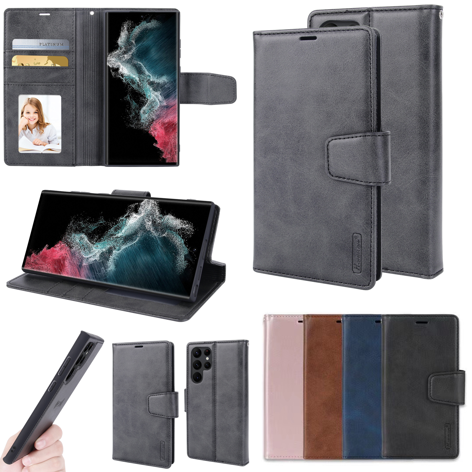 Hanman 2 in 1 Detachable Wallet Case For Galaxy S24 Plus/ S25 Plus ...