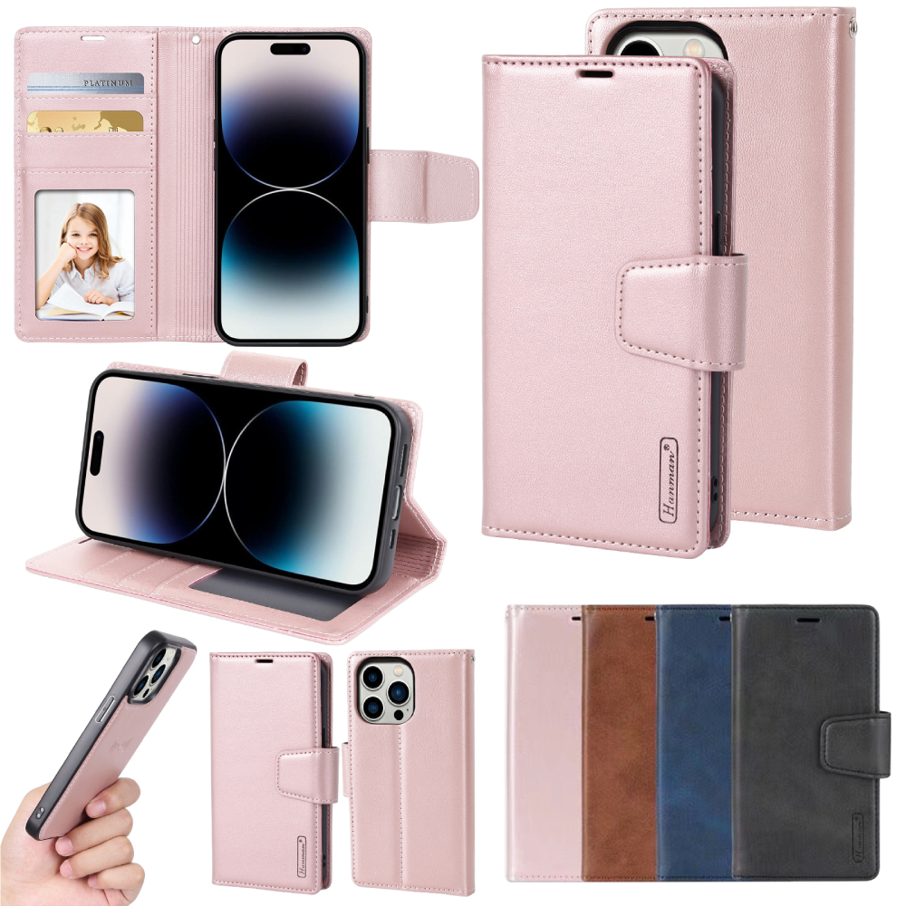 Hanman 2 in 1 Detachable Wallet Case For iPhone 16 Pro Max – Rose Gold ...
